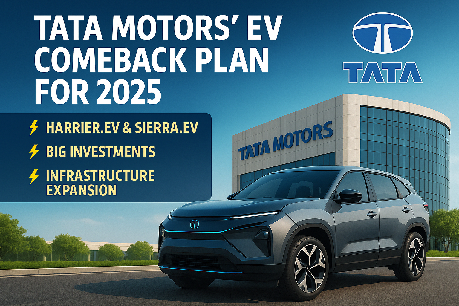Tata Motors’ EV Comeback Plan for 2025: Harrier.ev, Sierra.ev & Big ...